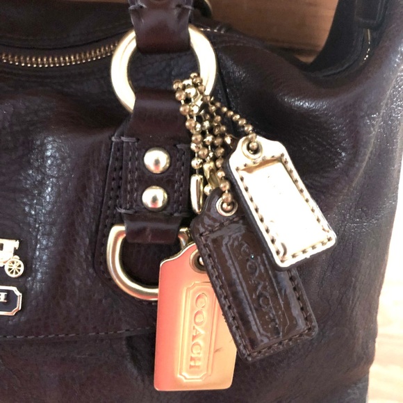 Coach | Bags | Authentic Coach Ashley Brown Leather Convertible Satchel ...